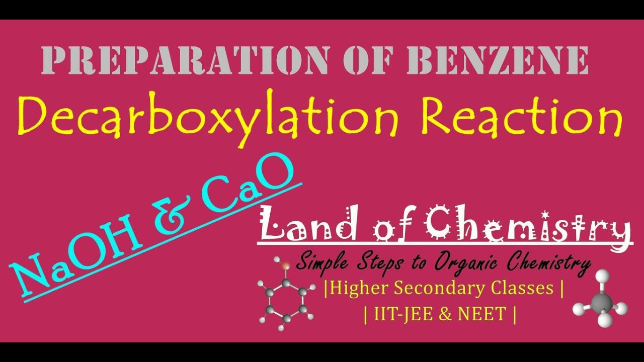 Decarboxylation Reaction class 12 | Benzoic acid Decarboxylation ...
