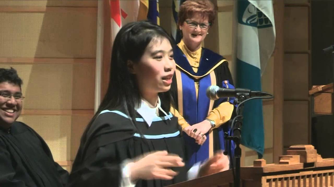 2015 UBC Graduation Speech/Rap - Mira Leung - YouTube