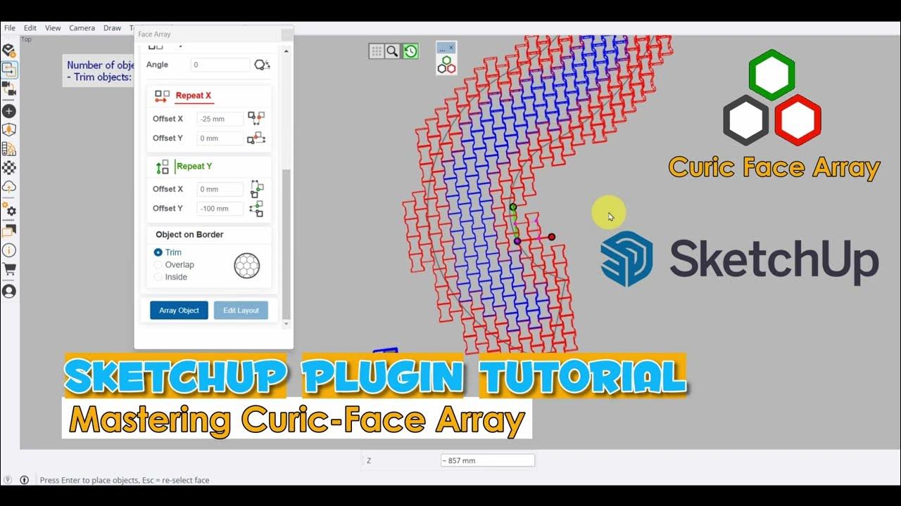 “Secrets of Curic Face Array in SketchUp! 🚀 Mandatory Plugin for 3D Designers!” - YouTube