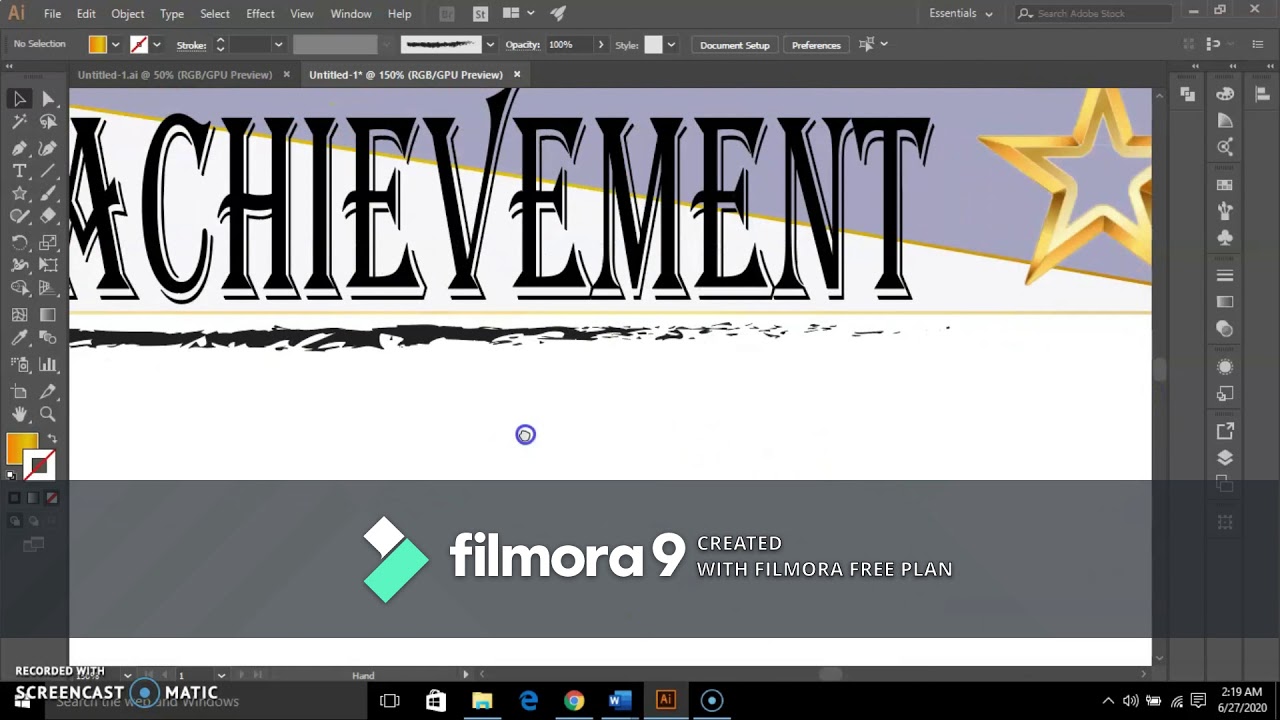 how to make certificate in illustrator ? - YouTube