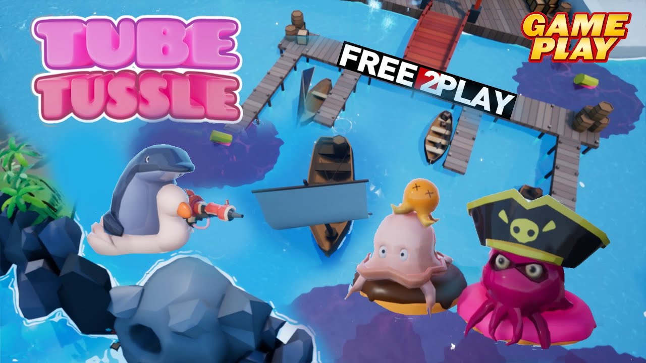 Tube Tussle ★ Gameplay ★ PC Steam [ Free to Play ] Game 2021 ★ HD ...