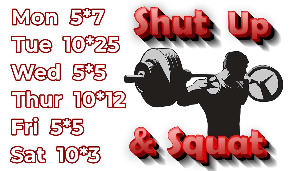 I Squat 9 times a week no belt no wraps ATG - Terminator 2 movie theme ...