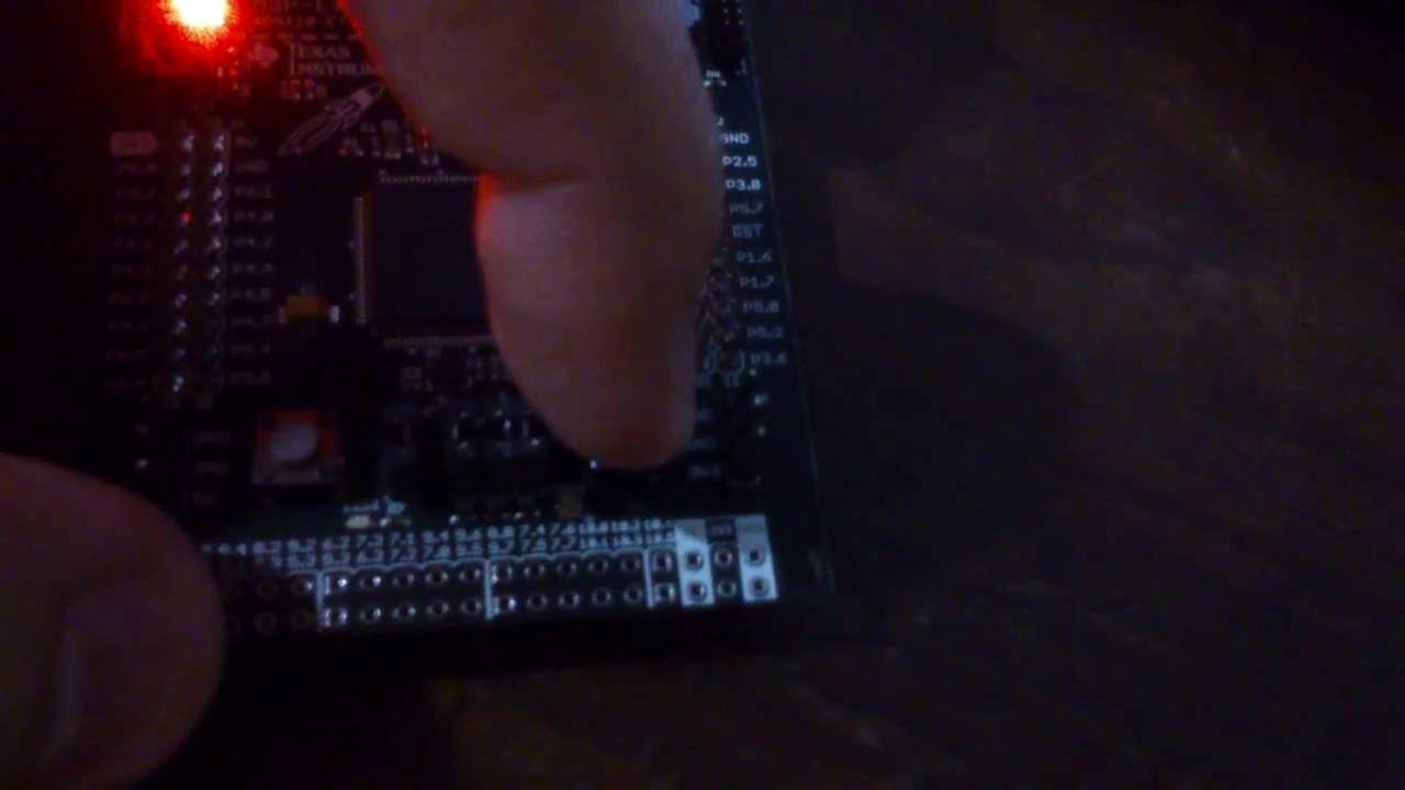 Texas Instruments MSP432 dev board - RGB LED test - YouTube