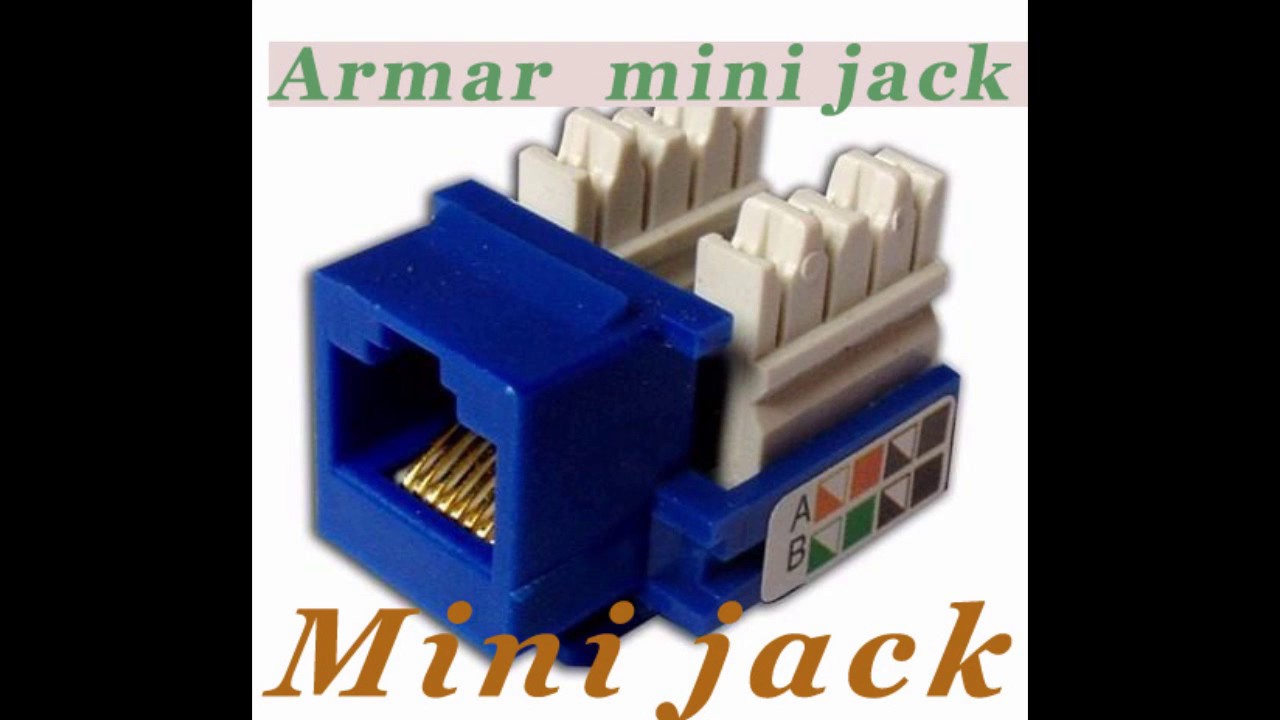 Como armar un Mini Jack RJ45 - YouTube