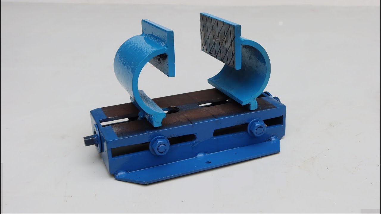 DIY tool | Make A Mini Vise Faster 2 Times than Normal From Steel Pipe ...