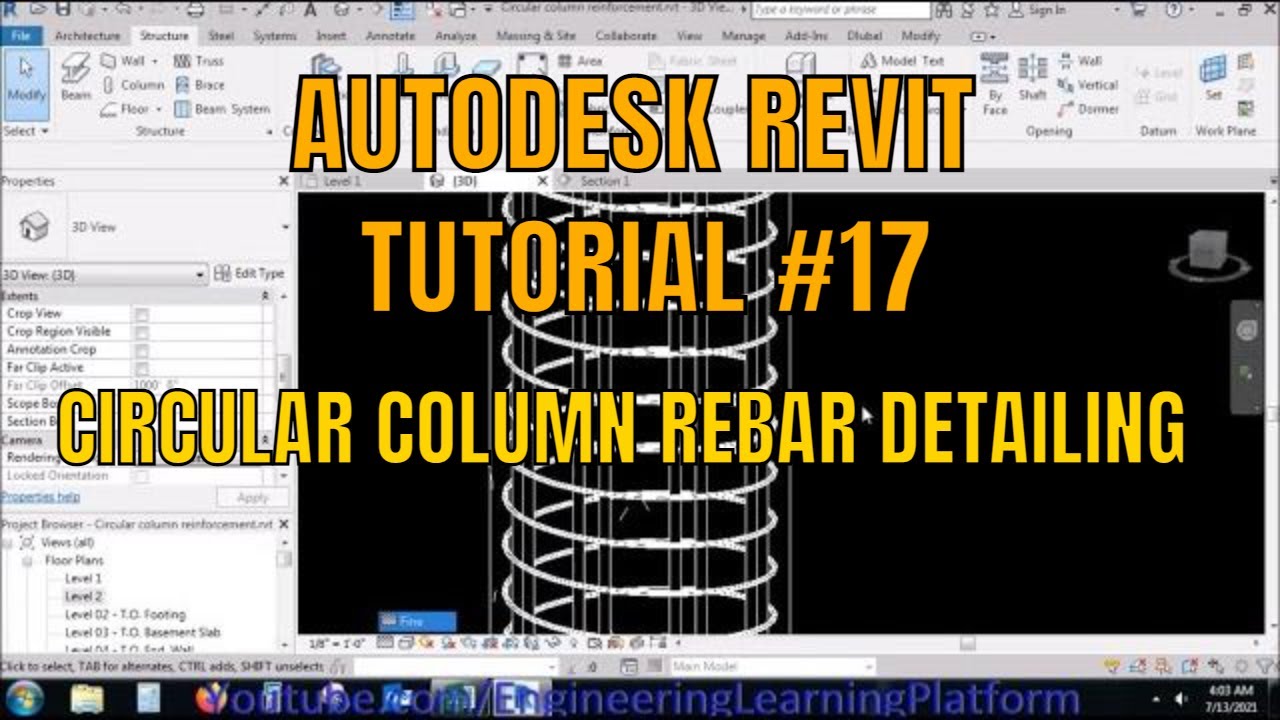 Detailing Of Circular Columns In Revit Structures Tutorial YouTube Detailing Of Circular Columns In Revit Structures Tutorial YouTube