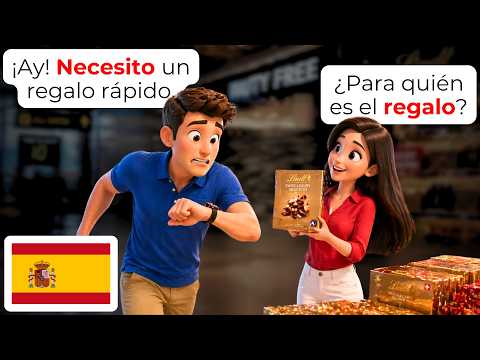 🇪🇸 Duty-Free Shopping in Spanish | 15 Beginner Conversations (A1-A2)