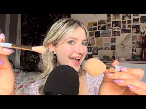 ASMR| tracing and drawing on your face| personal attention and close whisper - YouTube