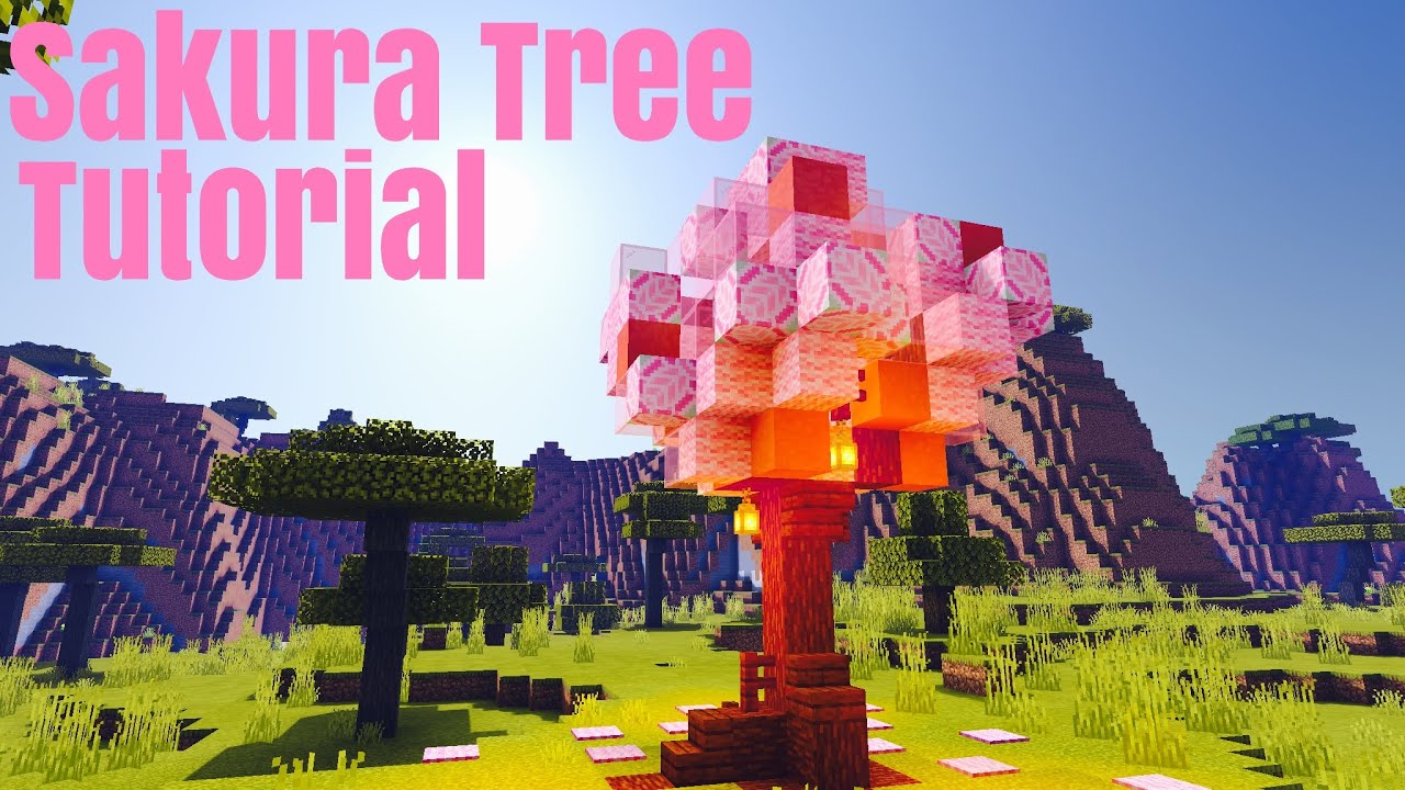Minecraft: Sakura Tree Tutorial - Tree Guide - YouTube