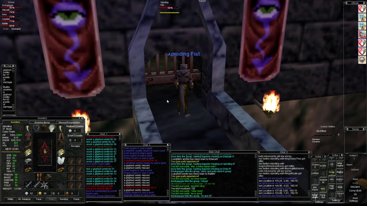 EQ Project 1999 Iksar Monk lvl 37.95 Enchgaggar - Razurok CE MM! - YouTube