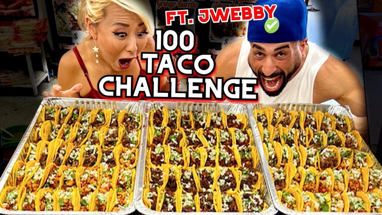 100 TACOS TEAM CHALLENGE at La Perla Tapatia in San Pedro, CA!! #RainaisCrazy ft.@jwebbycaneat ...