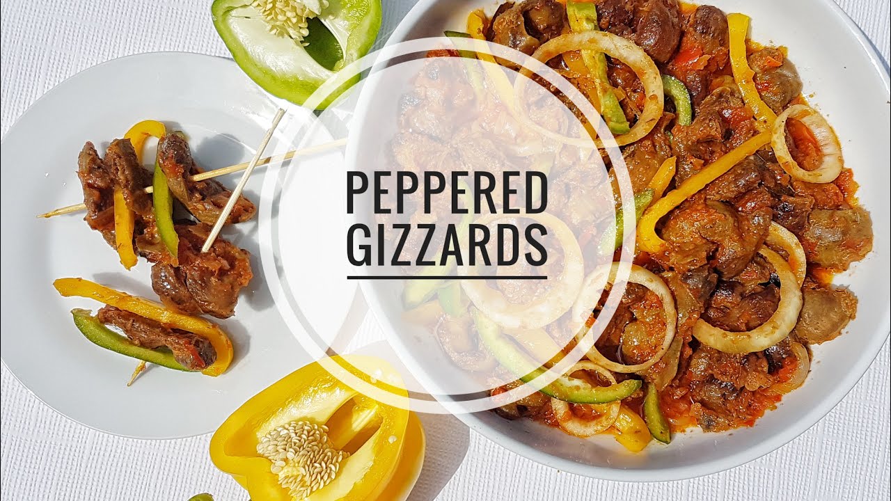 How to make Peppered GIZZARDS | Nigerian Food | Small chops - YouTube