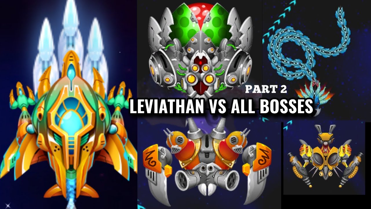 Leviathan Vs All Bosses - Space Shooter Galaxy Attack Gameplay 2021 ...