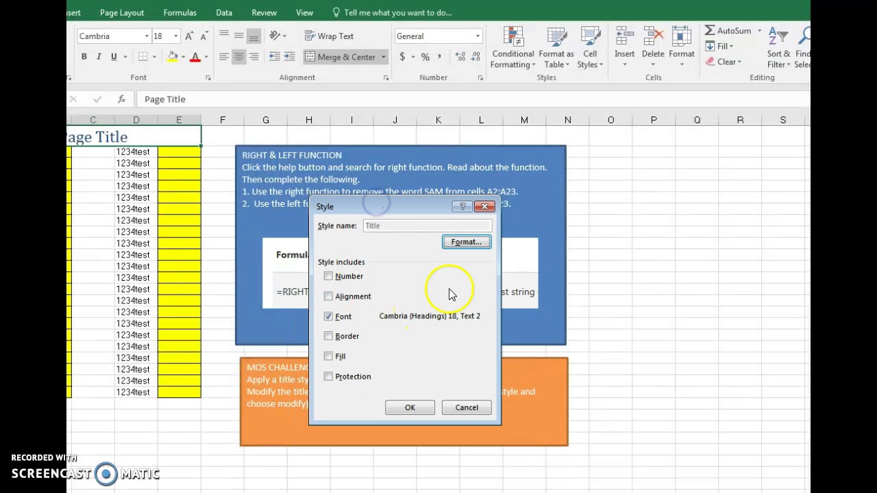 Applying and modifying title styles - YouTube