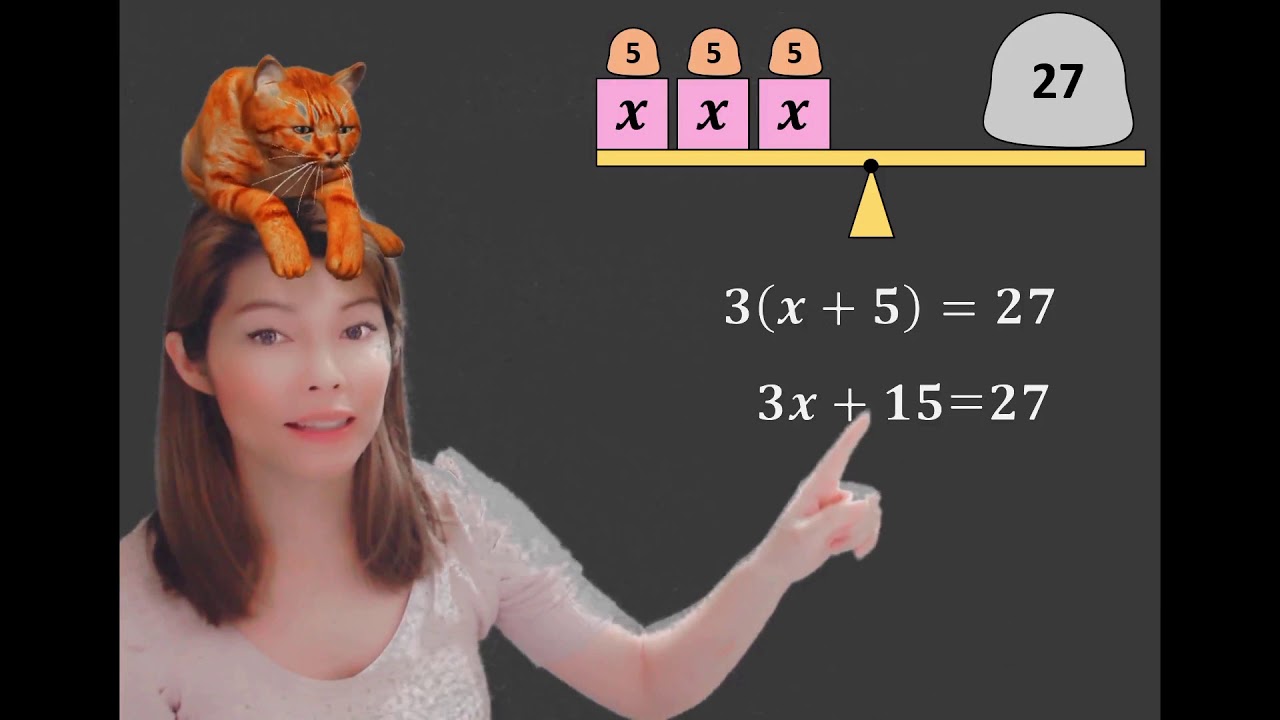 L6 Algebra: Solving linear equations with brackets (9 Maths) - YouTube
