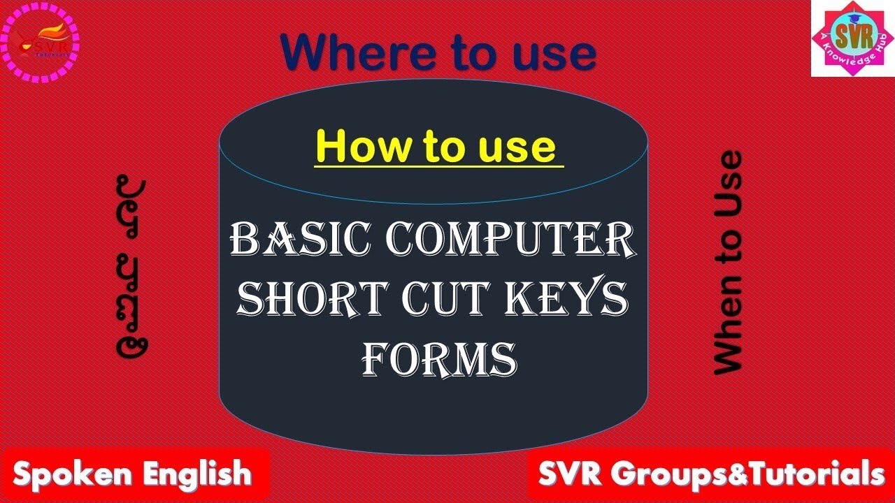 Important Shortcut Keys of Computer ││ Write 20 Shortcut Keys ││ My ...