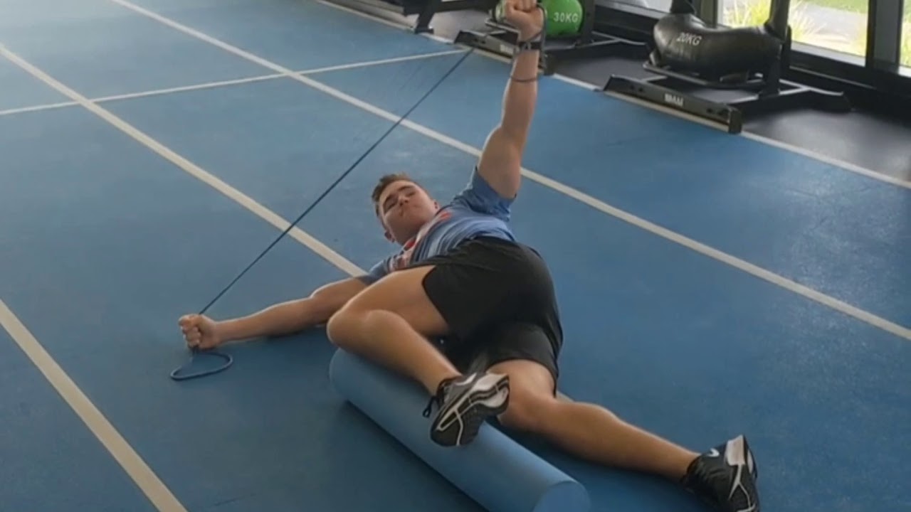 Thoracic Mobility: Side Lying Banded Rotation - YouTube
