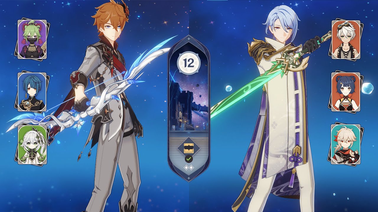 Childe Hyperbloom & Ayato International Team | Genshin Impact Spirall ...