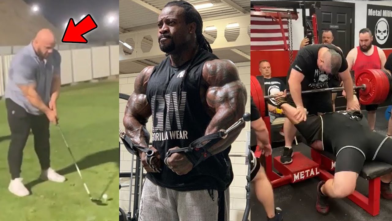 BIG RAMY THE GOLFER + 1,105 LB BENCH PRESS! - YouTube