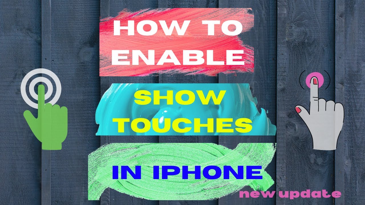 Show iPhone Touches When Screen Recording | How To Show Touch Pointer ...