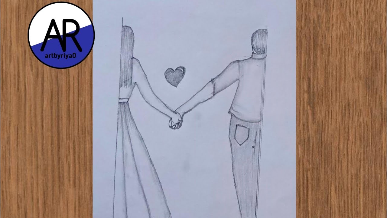 How to Couple Drawing -with pencil || Romantic Couple Drawing Step by ...