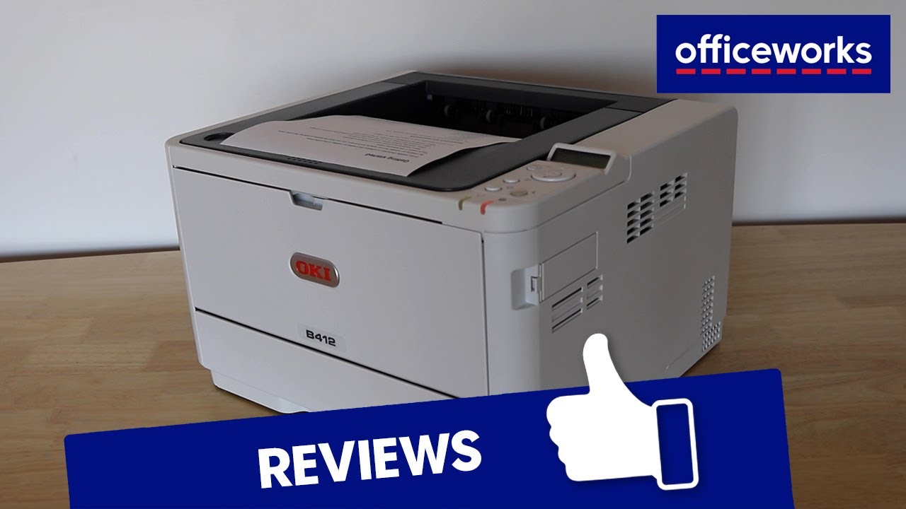 OKI B412DN Mono LED Printer - YouTube