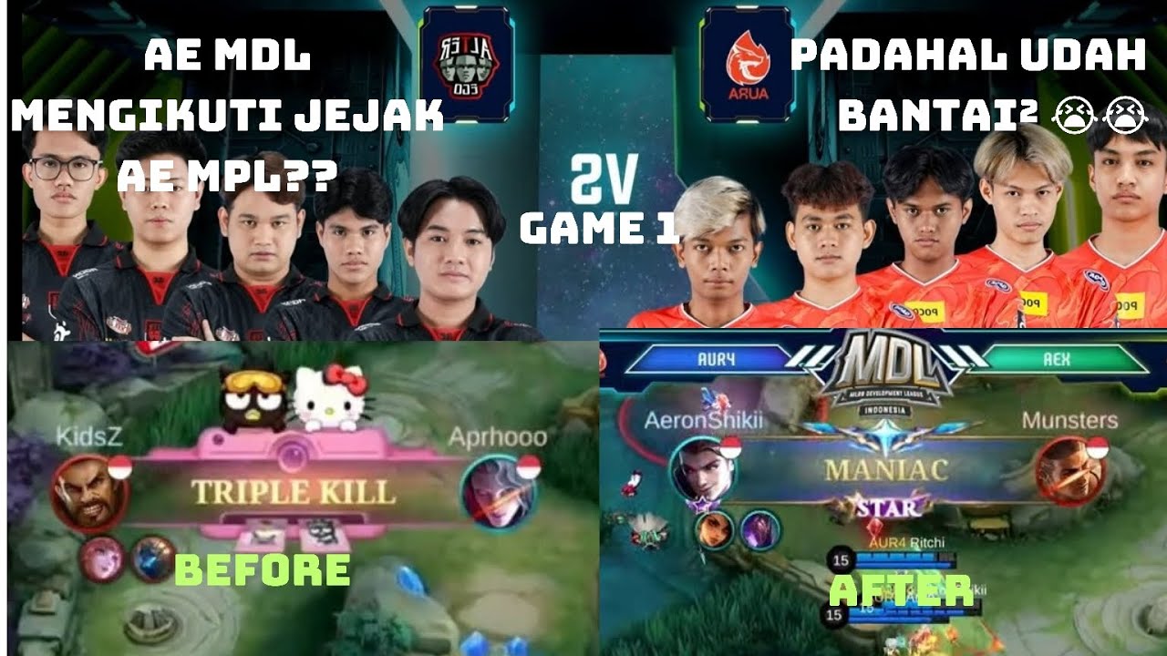 ATLER EGO X BLUNDER AURA MEMBALIKAN KEADAAN. game 1 MDL indo S8 # ...