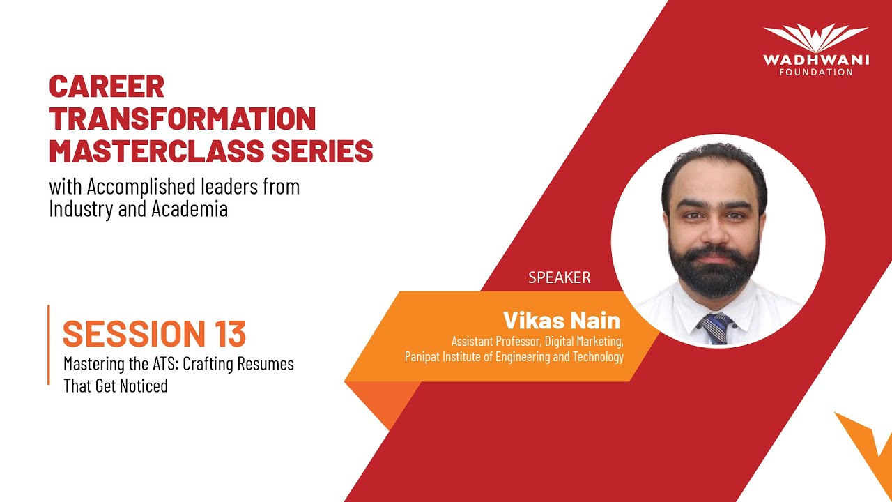 Unlocking ATS Success: Expert Resume Strategies with Vikas Nain | Resume Masterclass - YouTube