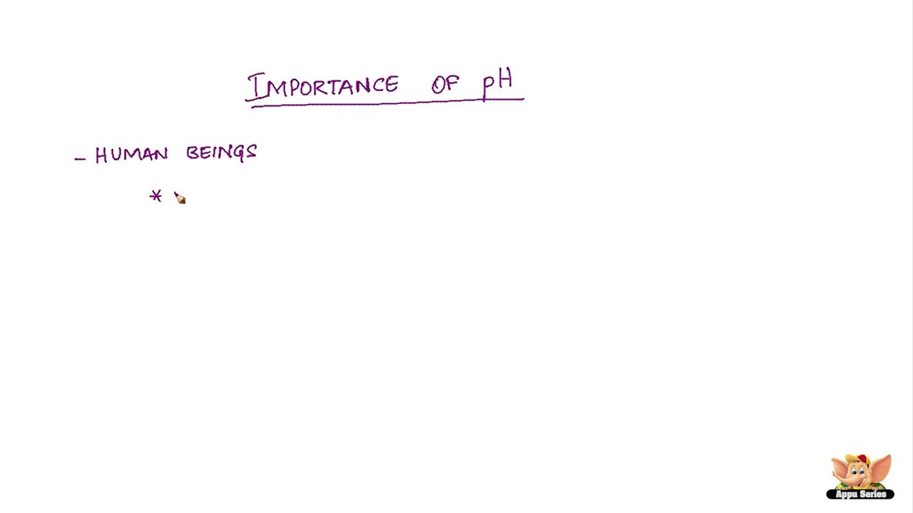 pH and its importance - YouTube