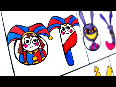 Drawing The Amazing Digital Circus but they become Alphabet Lore ...