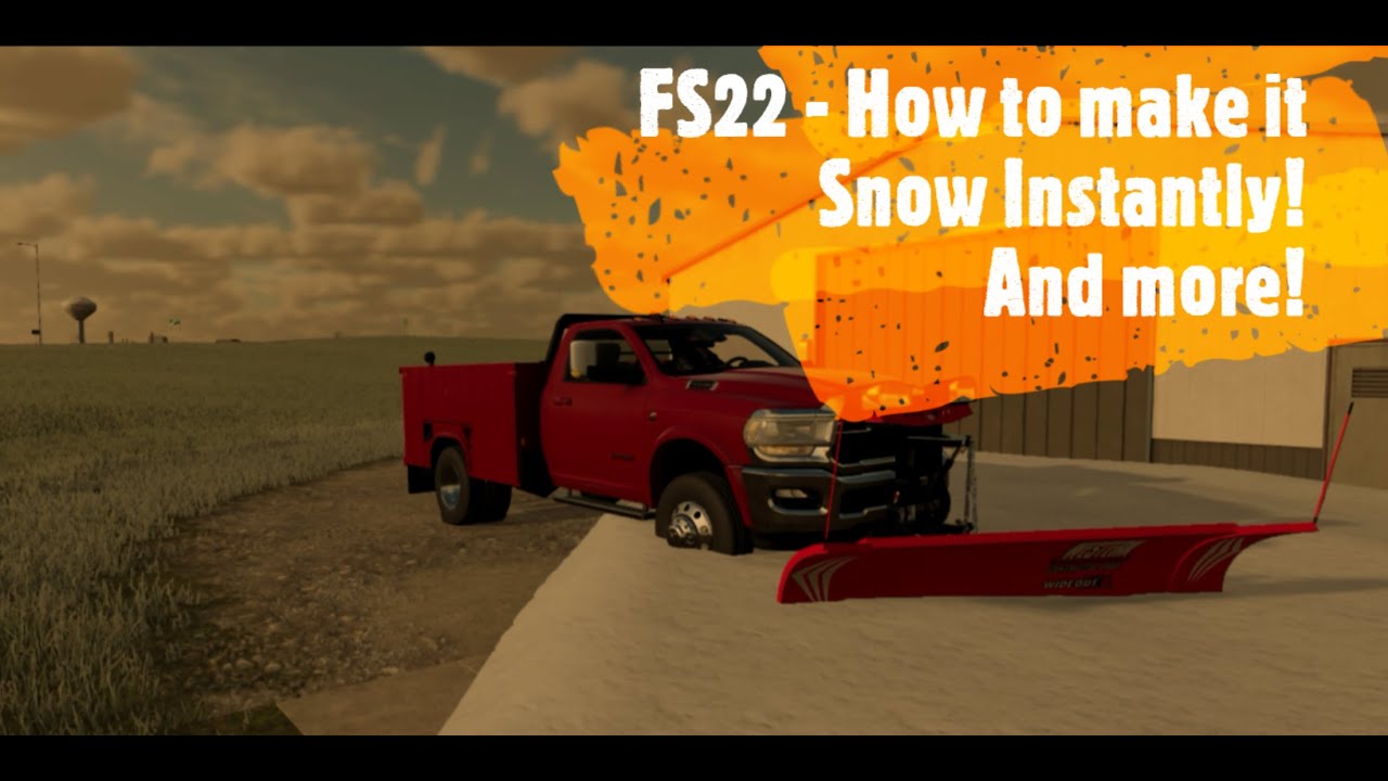FS22 - Make it snow instantly! And much more! - YouTube
