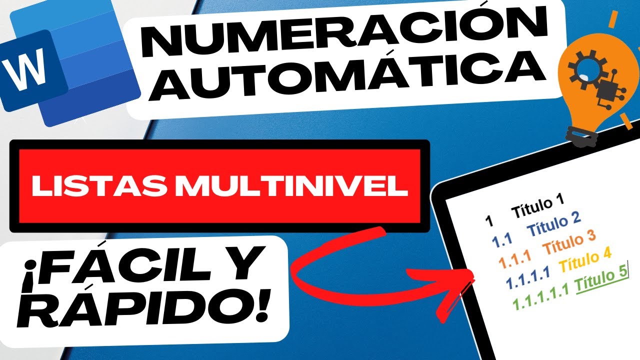 💥 Numeración de Títulos y Subtítulos AUTOMÁTICOS en Word - YouTube