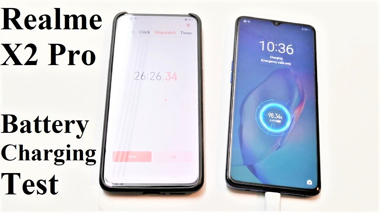 Realme X2 Pro - 50W Battery Charging Speed Test - YouTube