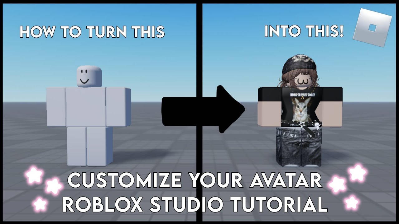 How to Insert and Customize your Roblox avatar in Roblox studio ...