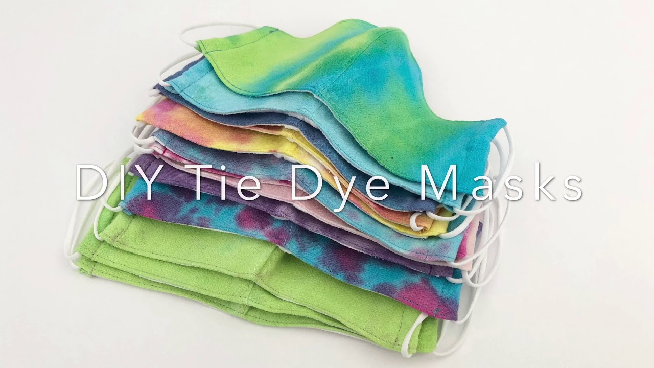 DIY Tie Dye Face Masks - YouTube