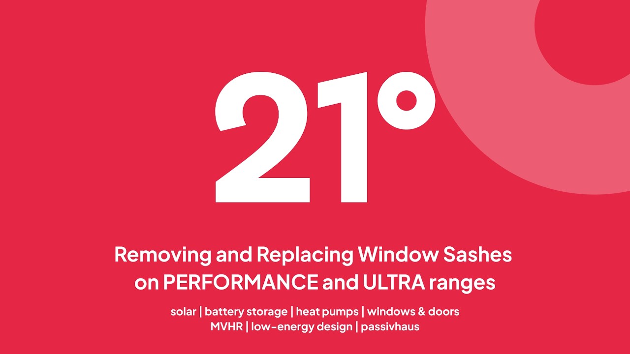 Removing and Replacing Window Sashes (PERFORMANCE / ULTRA range) - YouTube