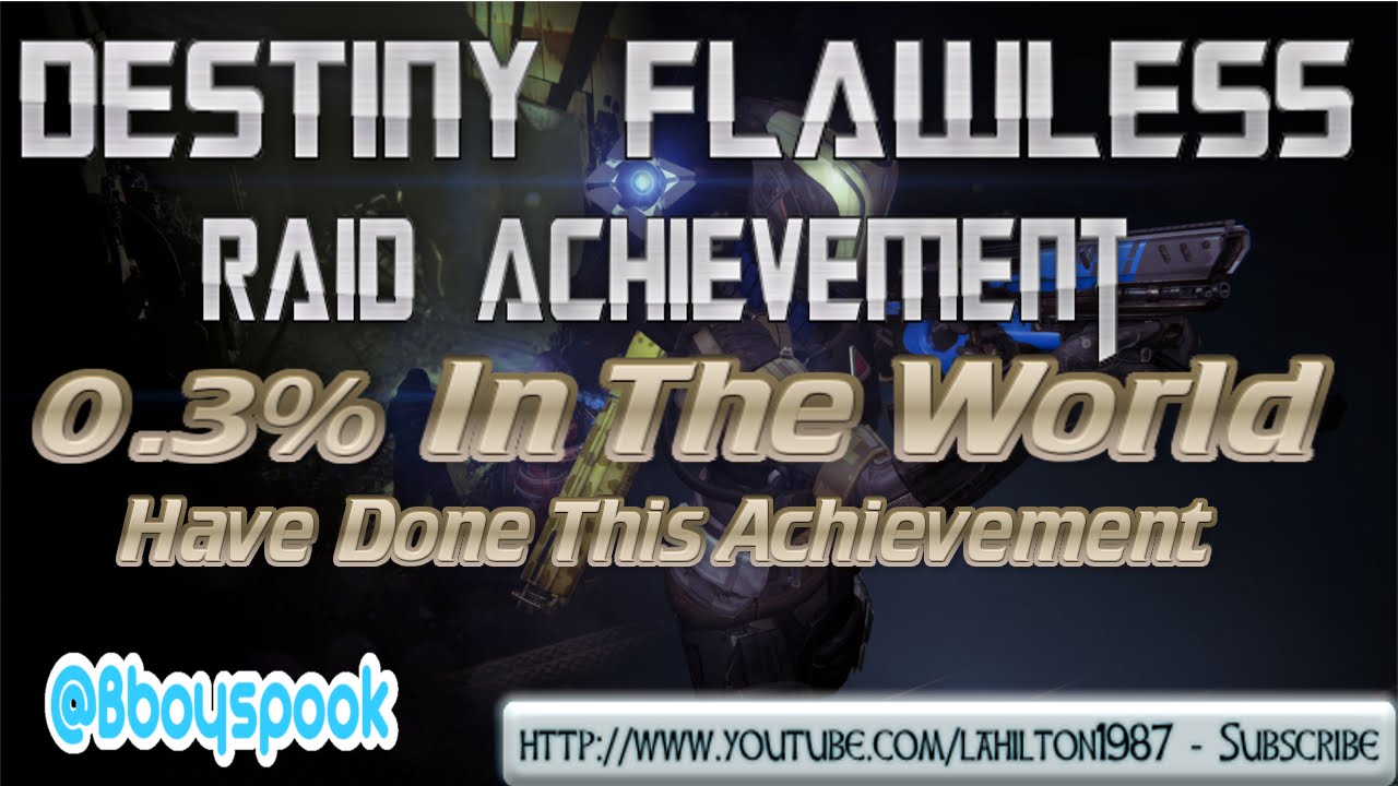 Destiny Flawless Raid Achievement - 0.3% Have This - Dark Mass Clan ...