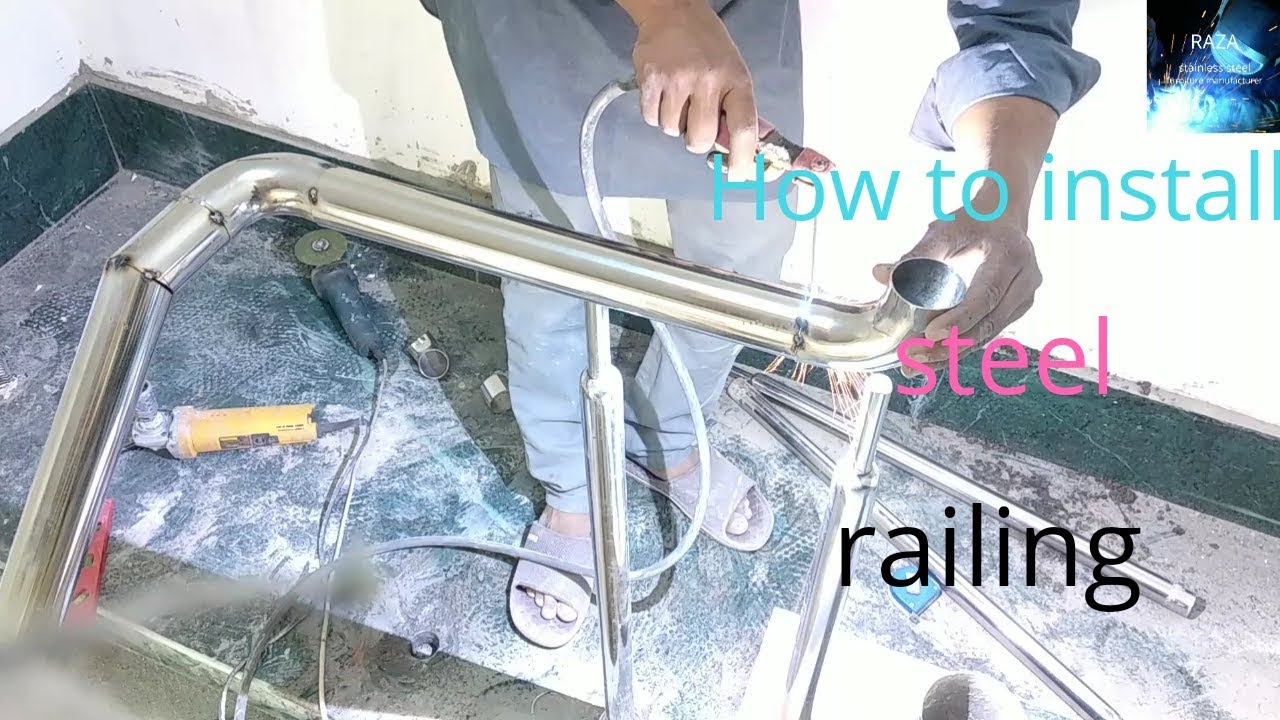 stainless steel design for railing || How to install stainless steel ...