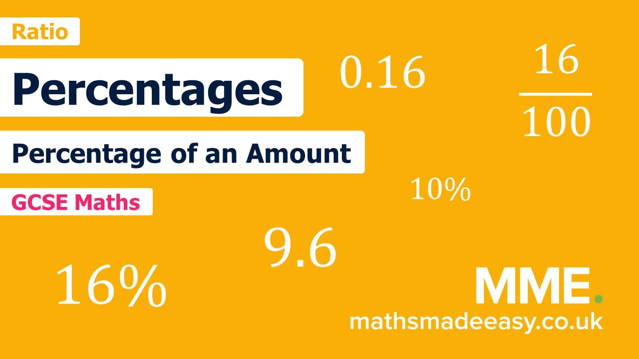 Ratio And Proportion Percentage Of An Amount YouTube Ratio And Proportion Percentage Of An Amount YouTube