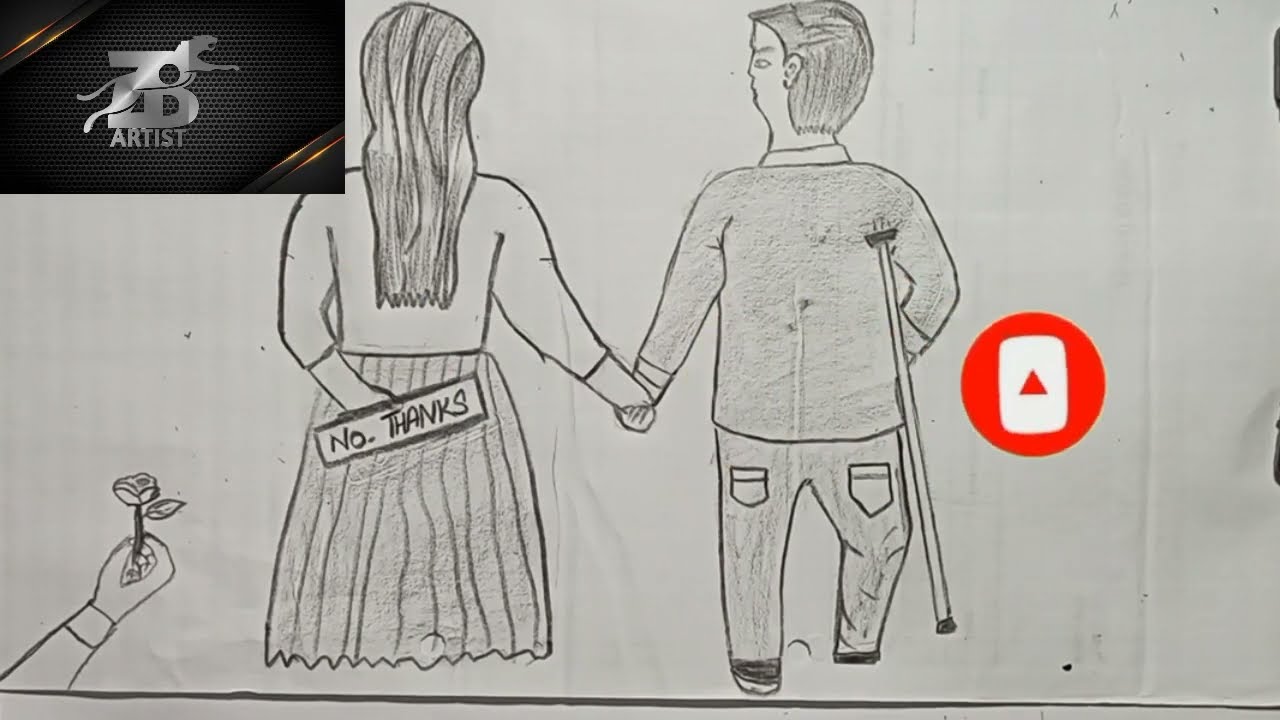 How to draw boy and girl in true love/Drawing tutorial step by step/ZB ...