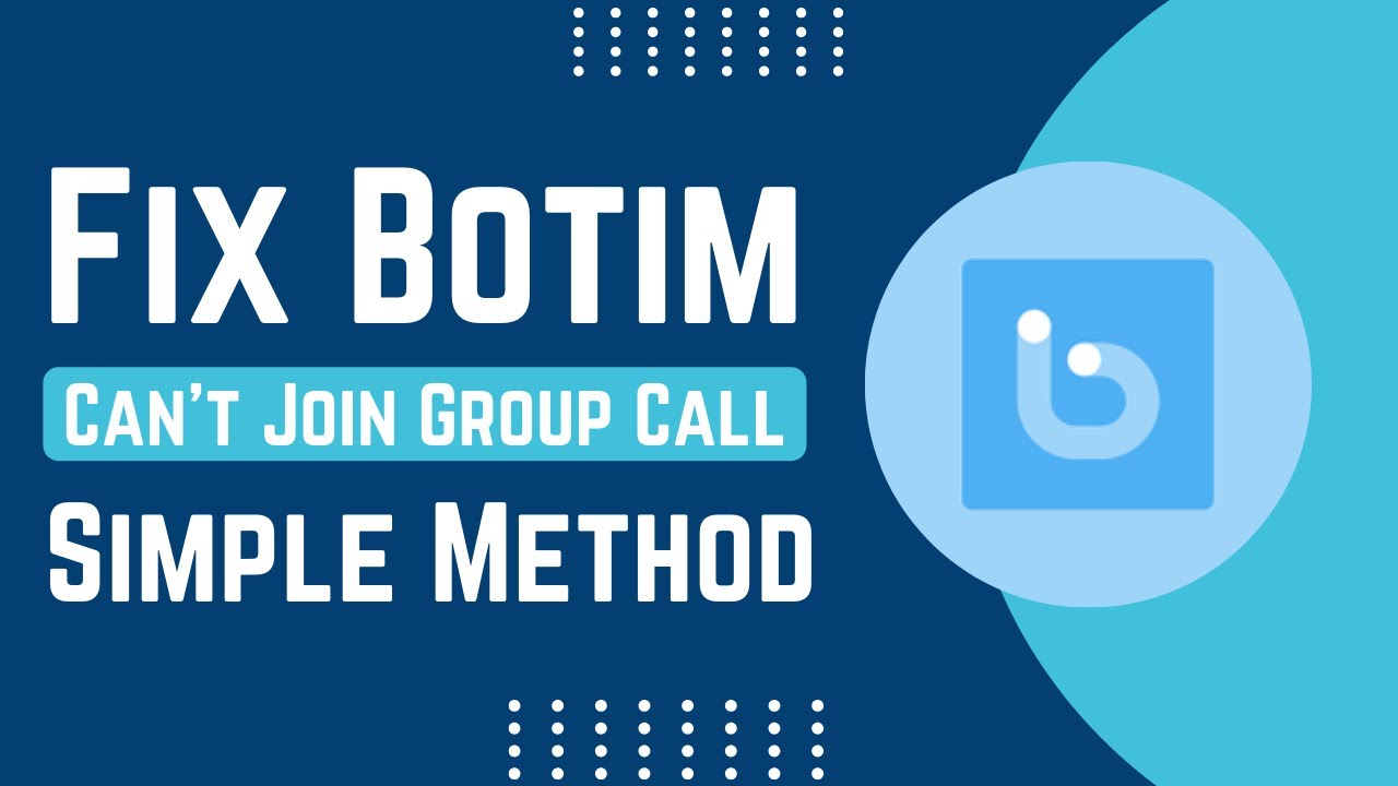 How To Fix And Solve Botim You Can't Join Group Calls | Easy Solution ...