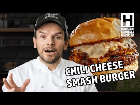 Schnelles Chili Cheese Smash Burger Rezept von Steffen Henssler