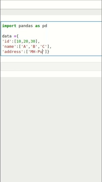 Create Pandas Dataframe From Python Dictionary Pythonpandas Python Pythonprogramming Youtube 9099