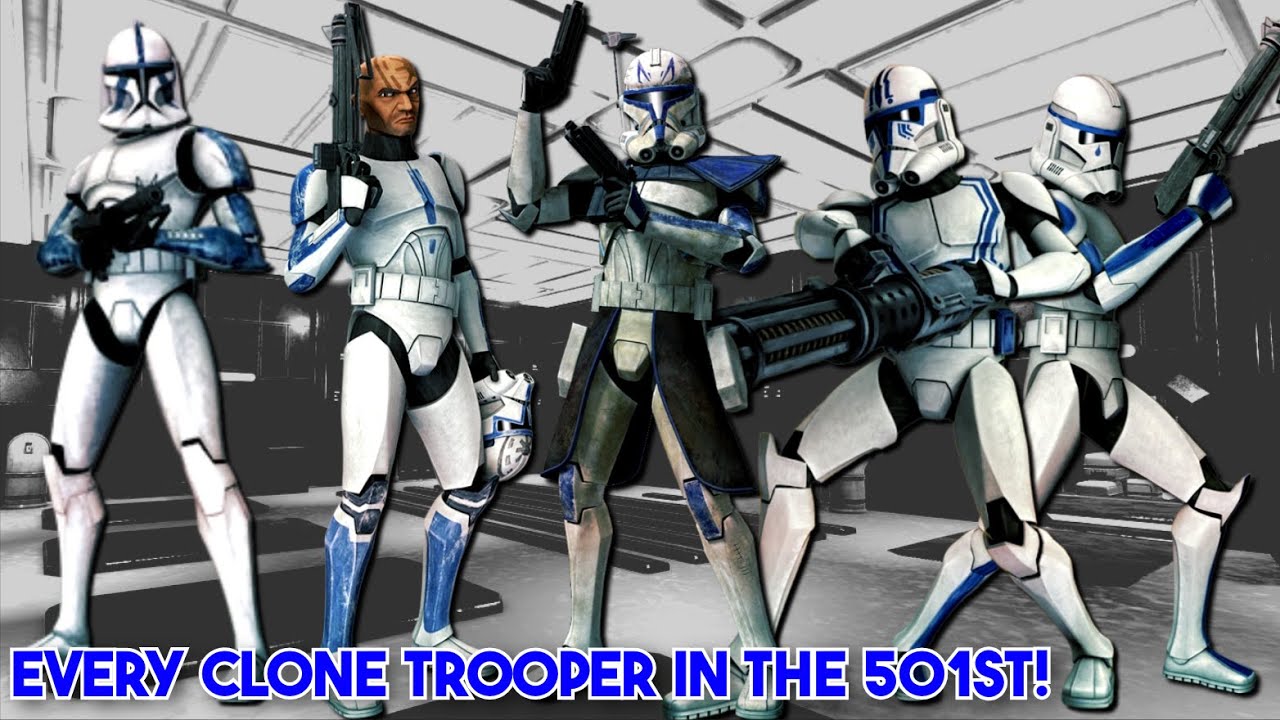 Every Star Wars Legends Member of the 501st Clone Trooper Legion! - YouTube