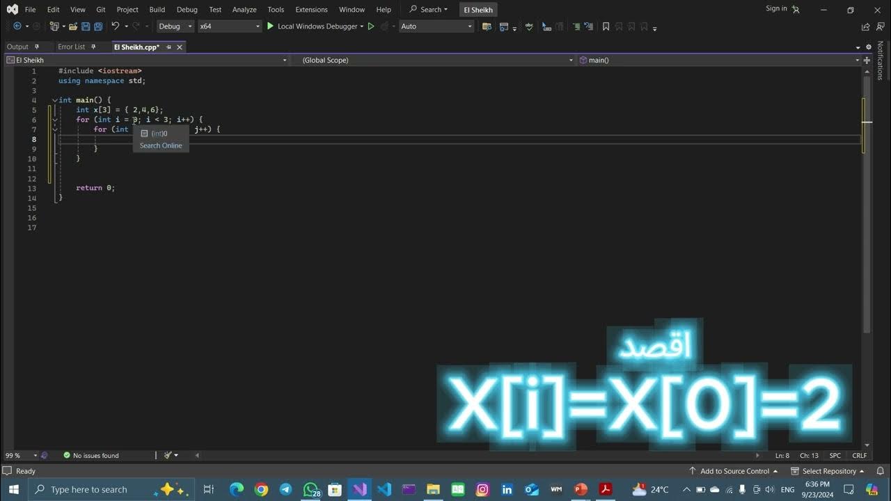 Solve programming problem using C++ | Find the largest element in the array - YouTube