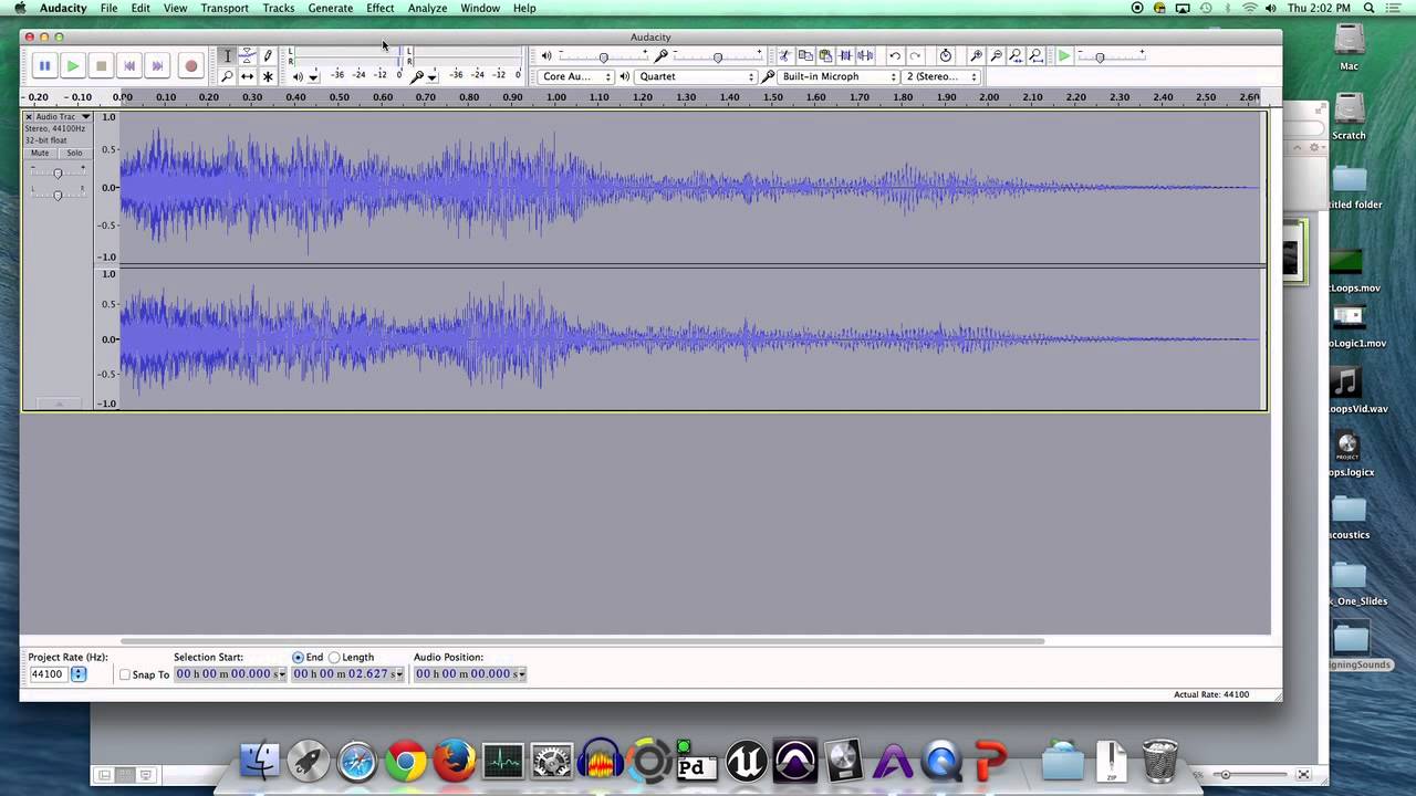 Sound Design: In-class demo using Audacity - YouTube
