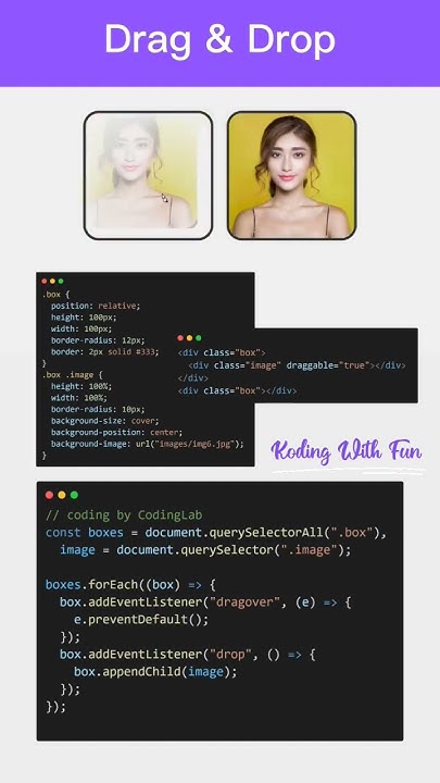 Drag and Drop animation #coding #css #html #programming #webdesign # ...