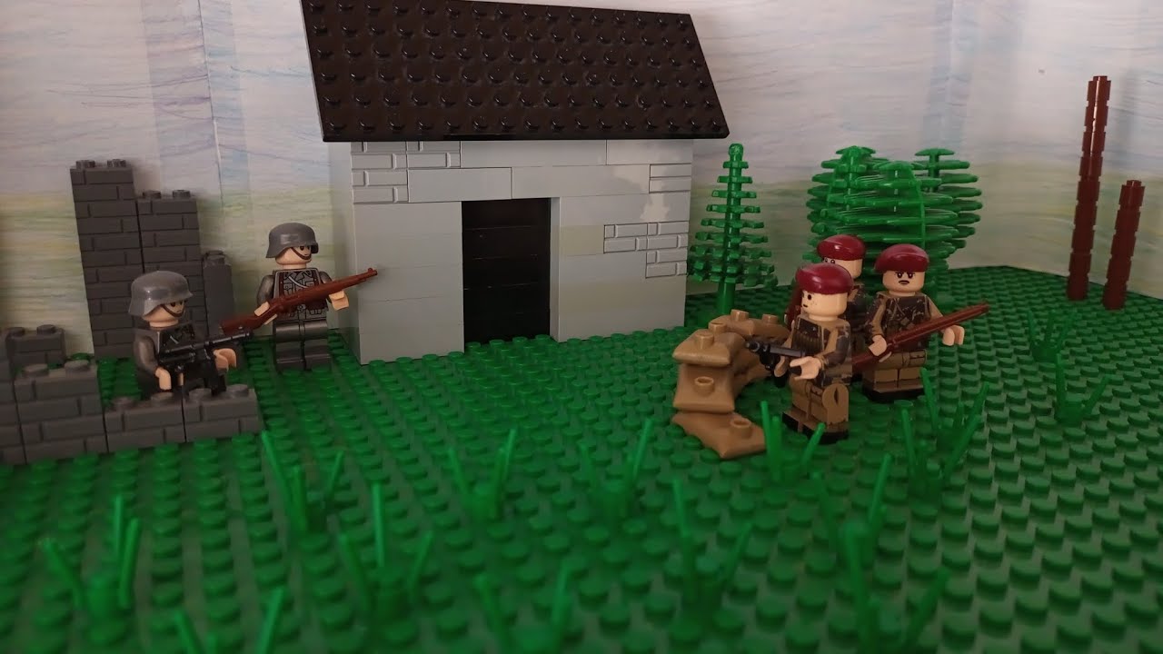 WW2 Lego British paratroopers Stopmotion. - YouTube