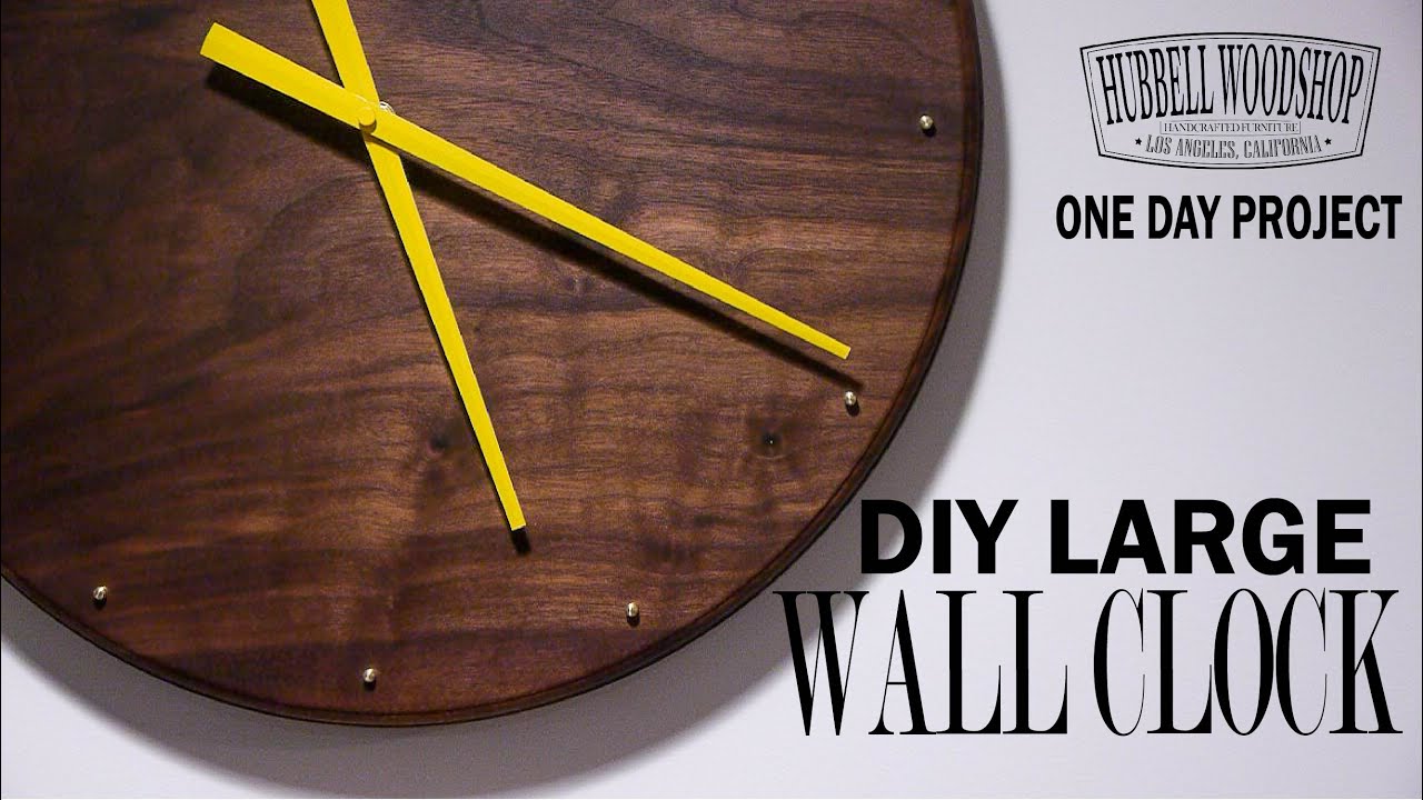 EASY Wall Clock - One Day Build - YouTube