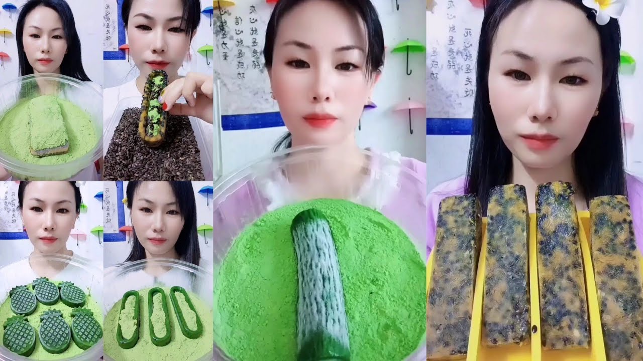 soft crunch sticky matcha, dry matcha, refrozen passion fruit and ...